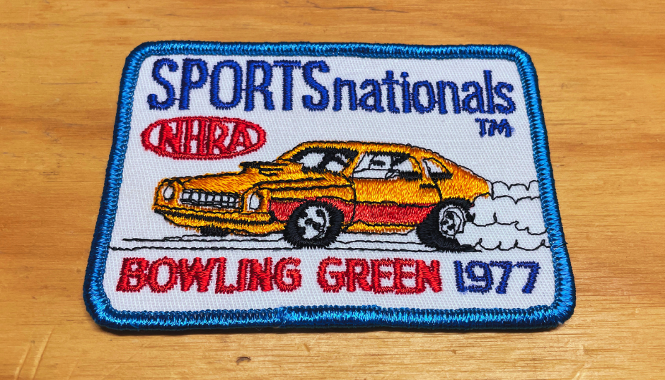 Vintage 1977 NHRA SPORTSnationals Bowling Green Patch – RacewayHats